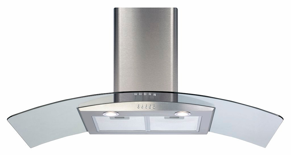 CDA ECP102SS 100cm Curved Glass Extractor – London Appliances